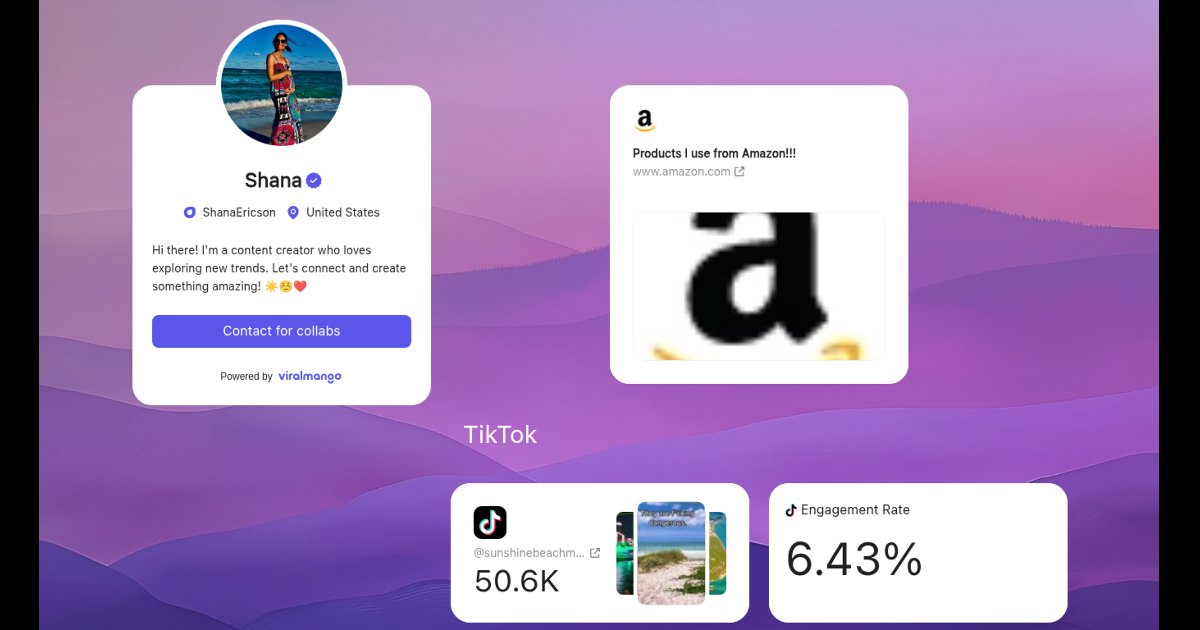 Shana Instagram and TikTok Influencer Media Kit - ViralMango