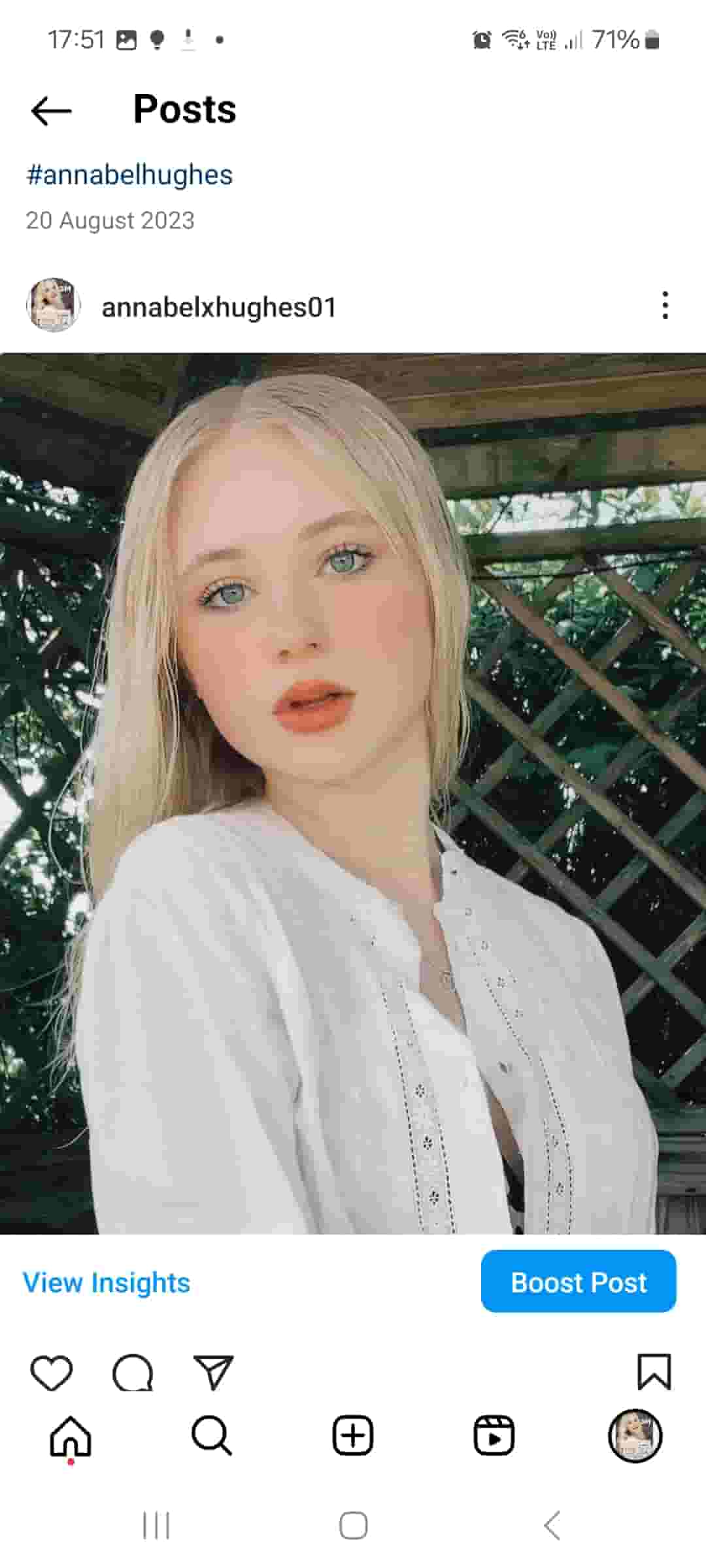Annabel Hughes Instagram and TikTok Influencer Media Kit - ViralMango
