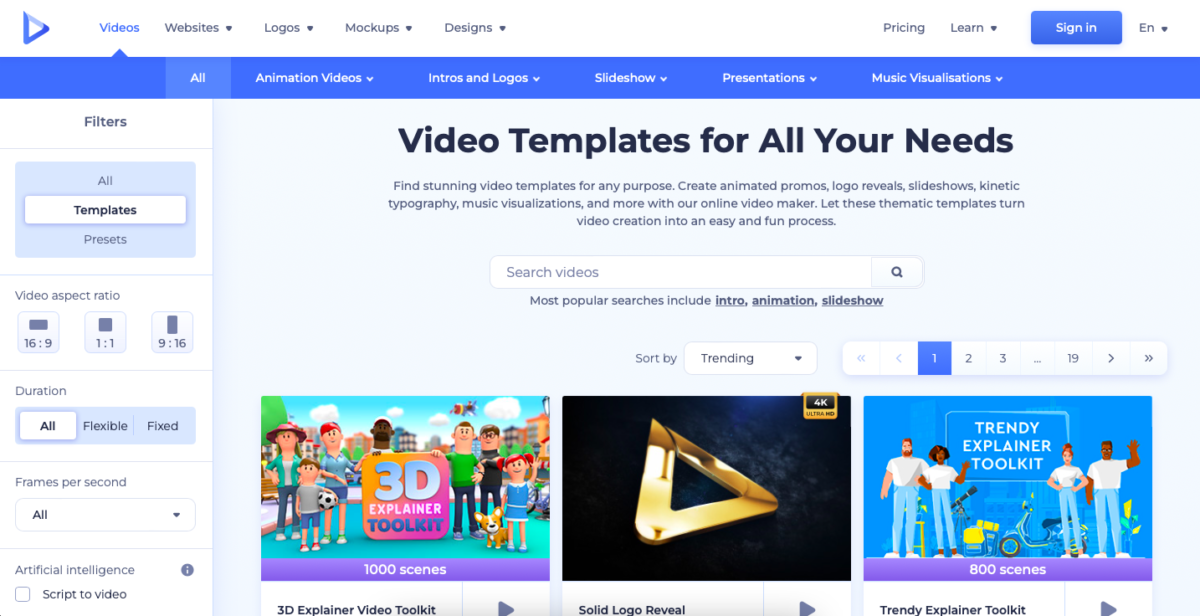 Renderforest Review 2022| Pricing, Features, Competitors, Pros & Cons